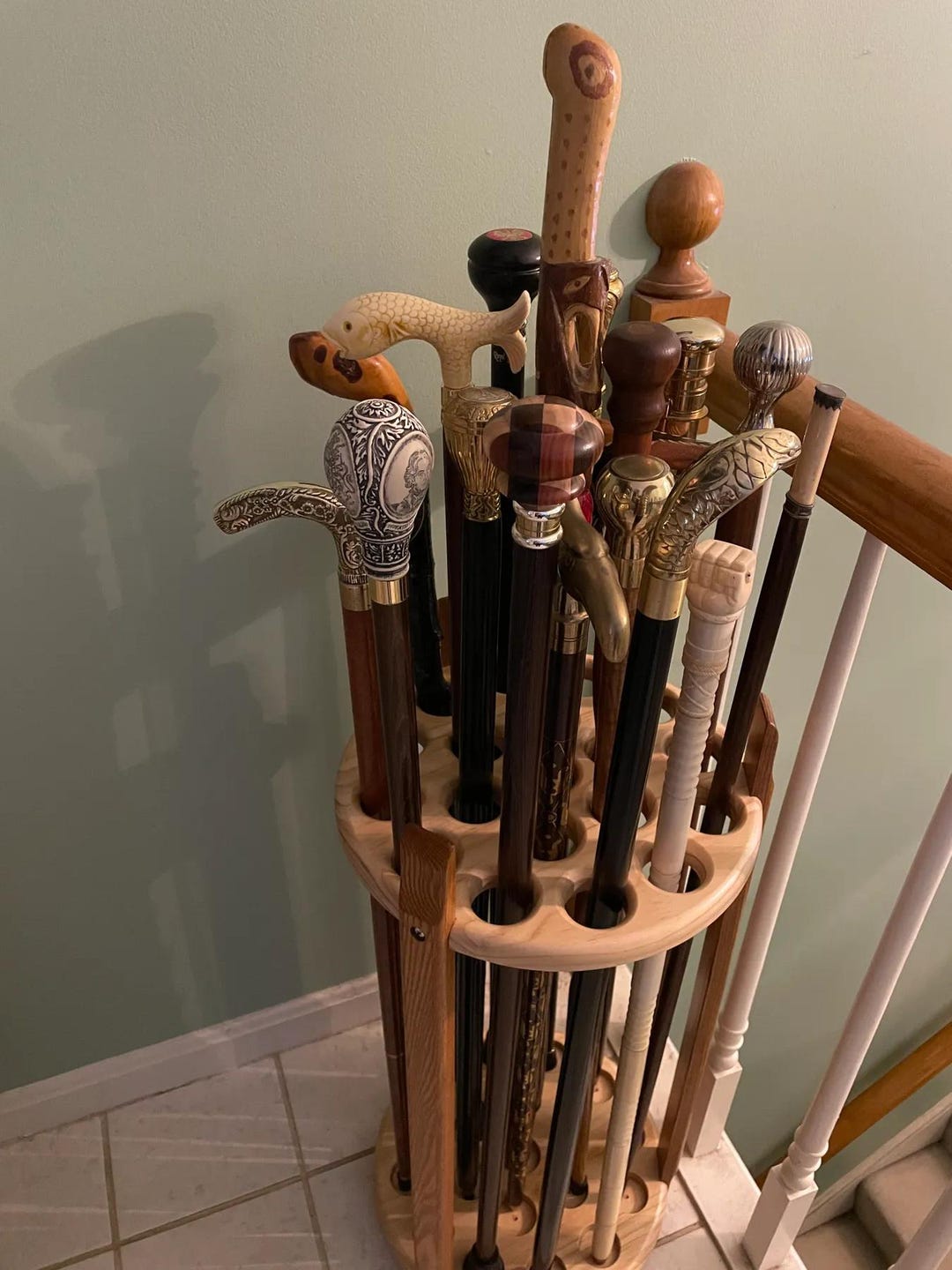 Stylish and Functional Walking Cane Stand for Displaying and Organizing ...