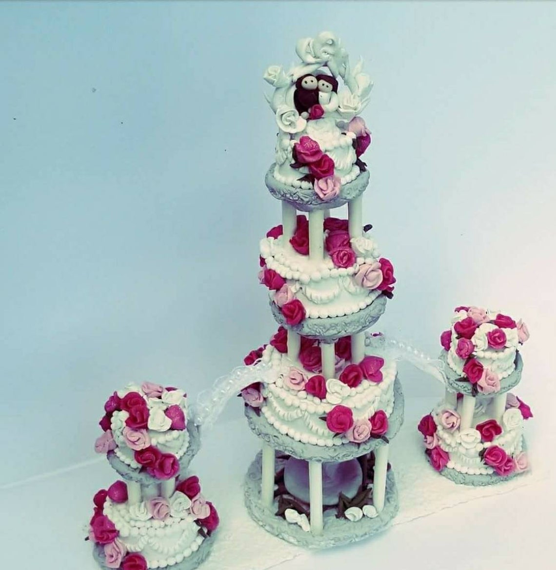 Bridge Cake Replica Wedding Cake Ornament Wedding Cake - Etsy
