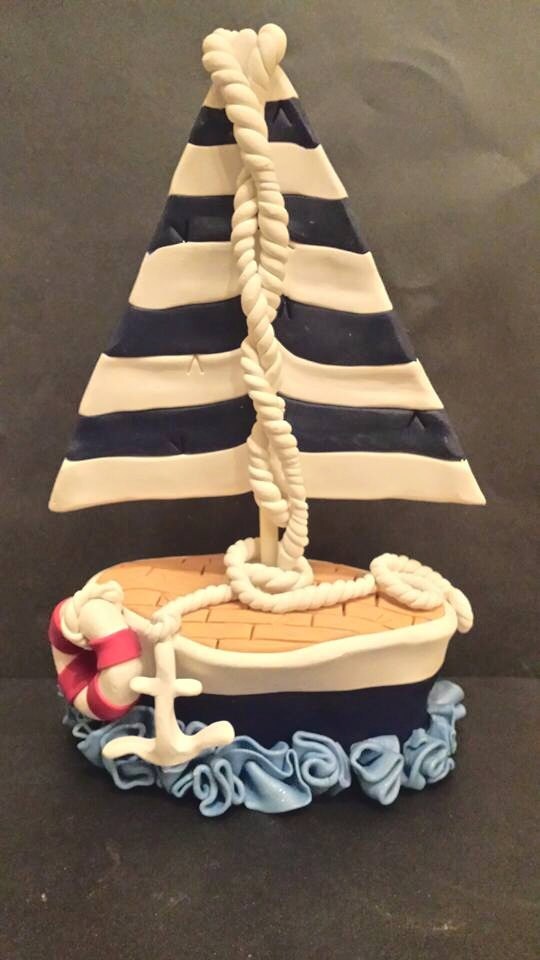 Cake Sailboat Topper Cake Topper First Birthday Personalized Etsy