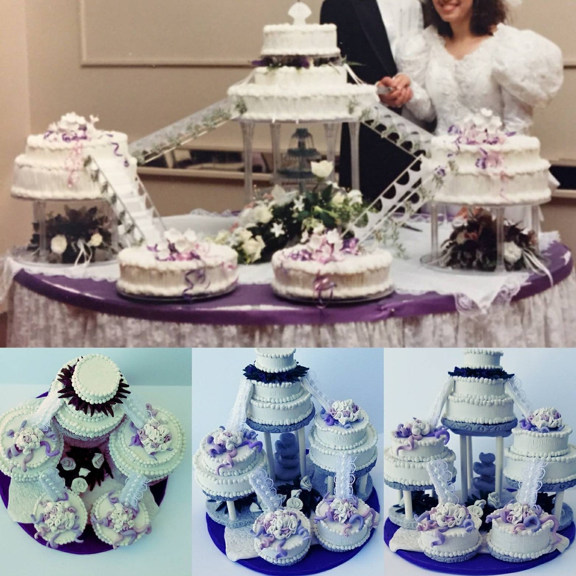Bridge Cake Replica Wedding Cake Ornament Wedding Cake - Etsy