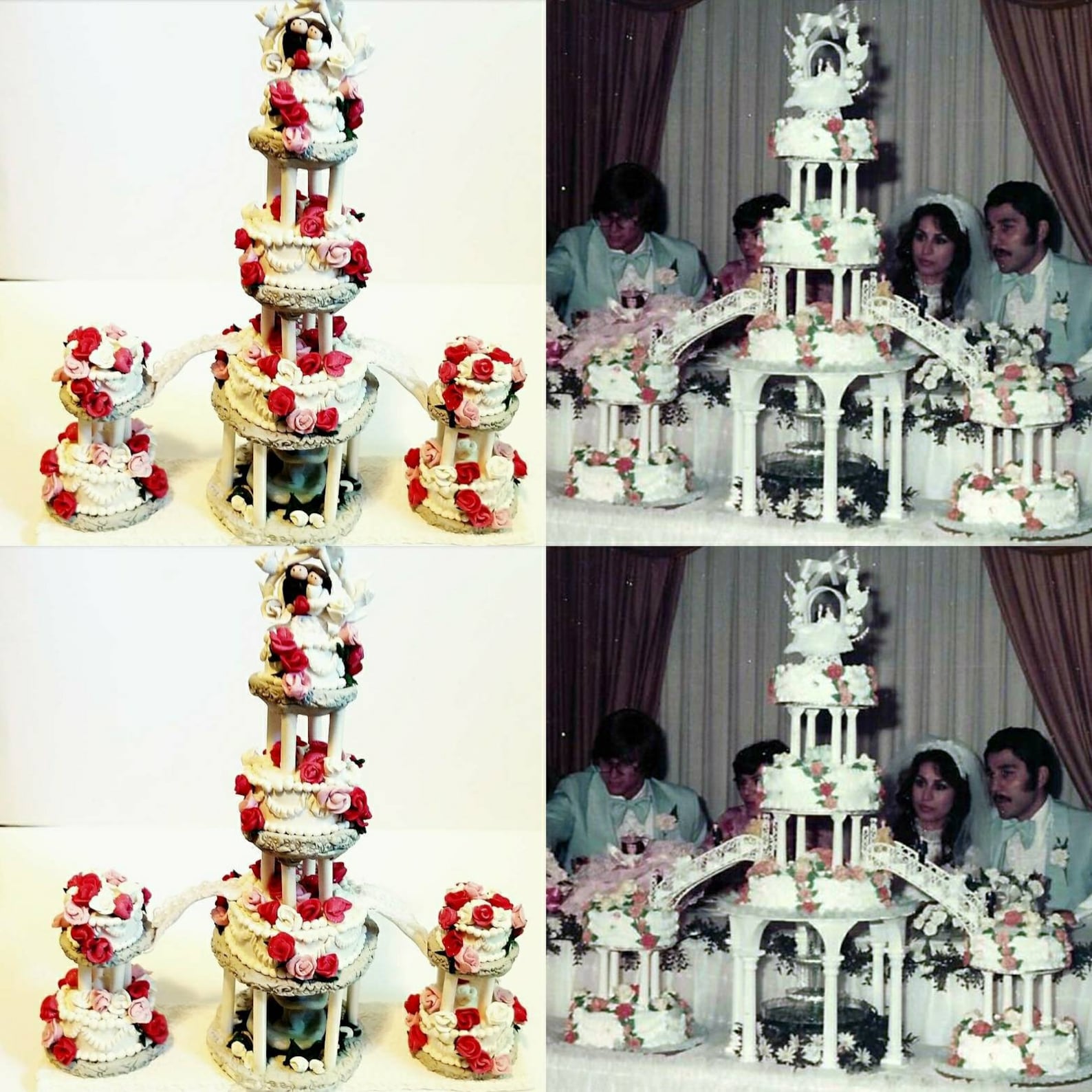 Bridge Cake Replica Wedding Cake Ornament, Wedding Cake Replica ...