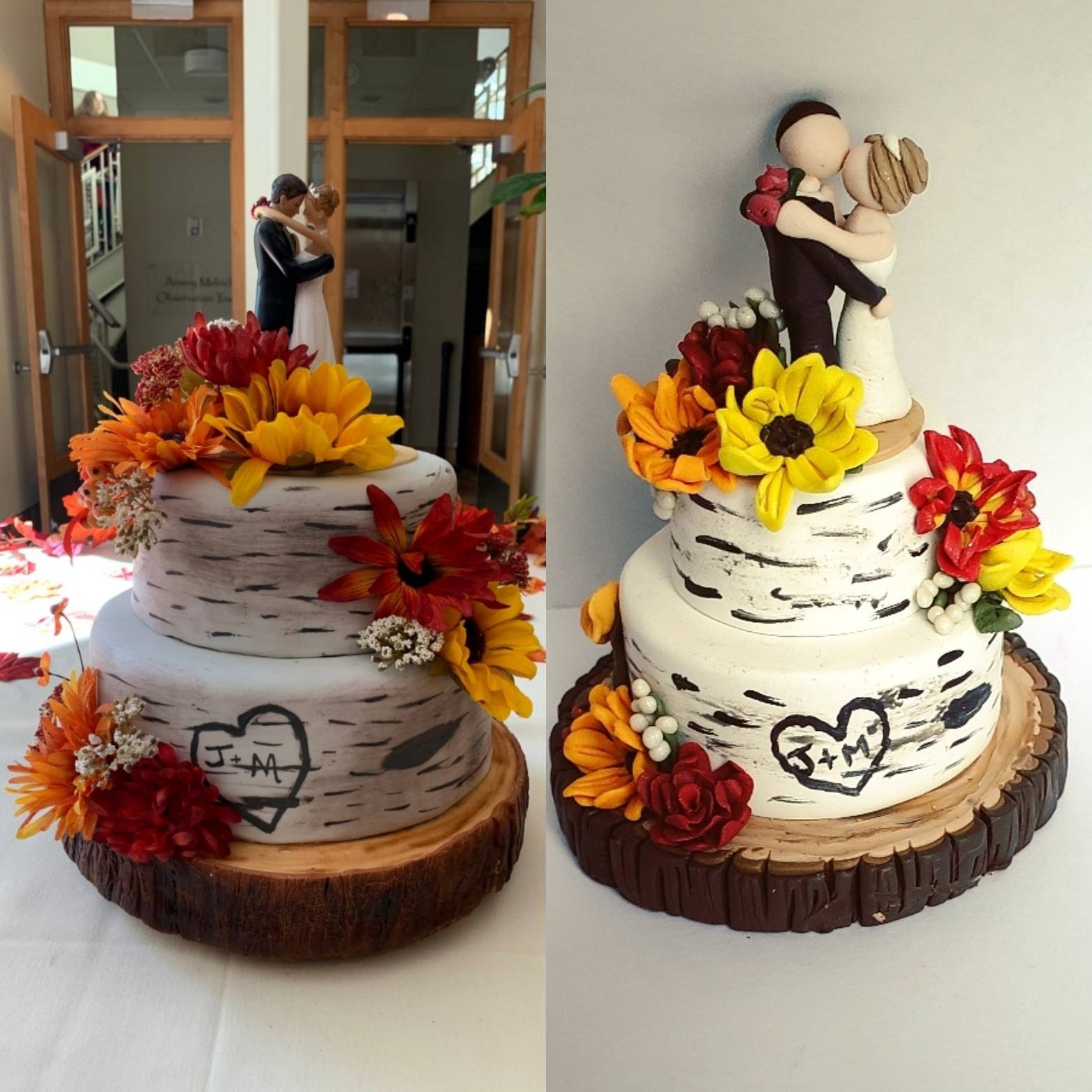 Rustic wedding cake replica replica wedding cake ornament | Etsy