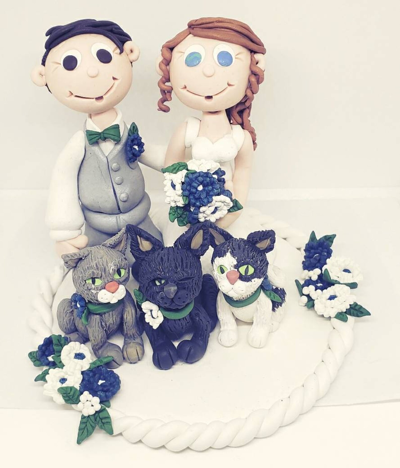 Cake Topper Custom Wedding, Bride and Groom Cake Toppers, Personalized ...