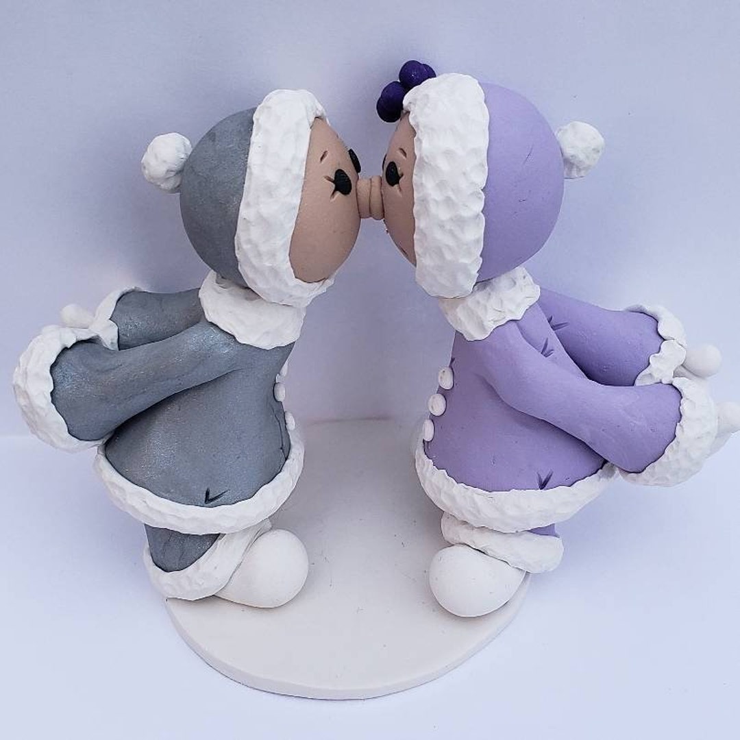 Eskimo Wedding Cake, Eskimo Cake Topper, Eskimo Kisses Cake, Eskimo ...