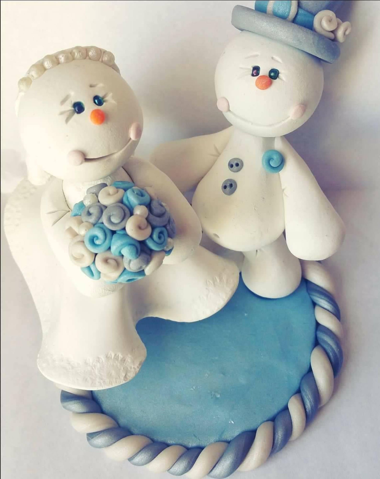 Snowman Wedding Cake Topper Winter Wedding Cake Topper - Etsy