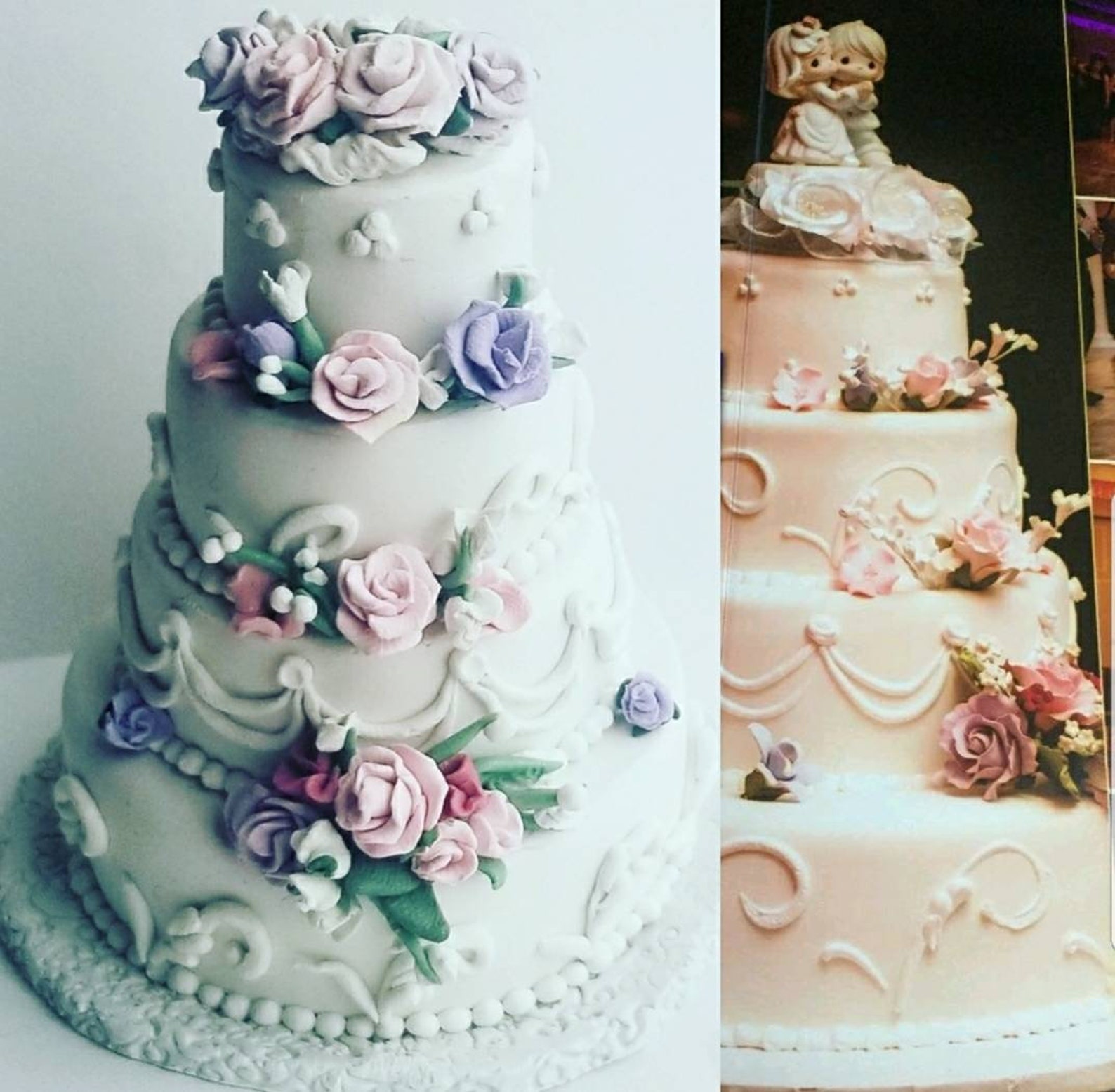 2 Wedding Cake Replica Ornaments, Custom Wedding Christmas, MULTIPLE ...