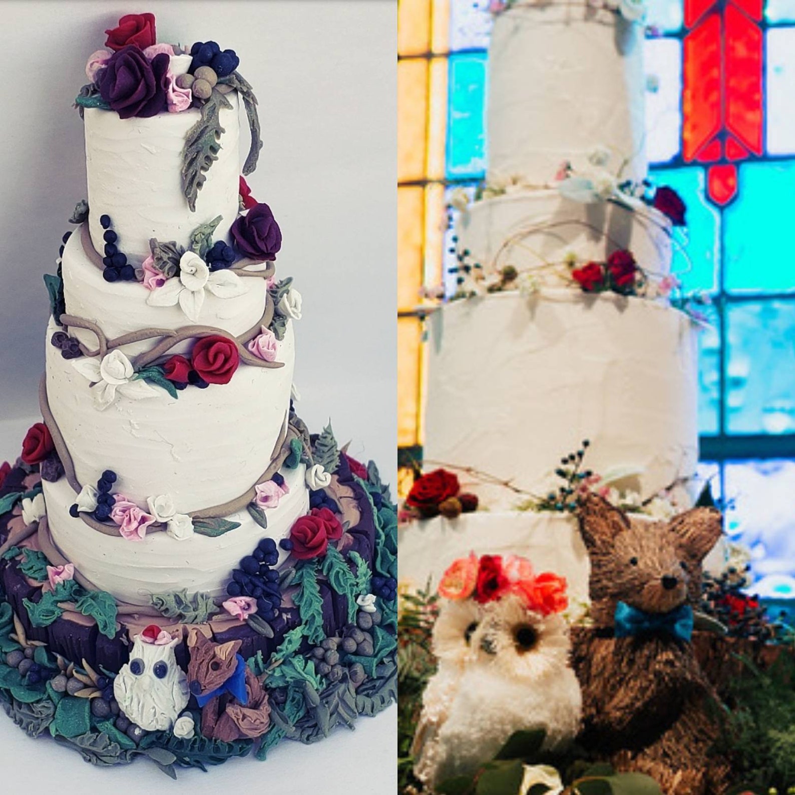 Rustic Wedding Cake Replica Replica Wedding Cake Ornament - Etsy