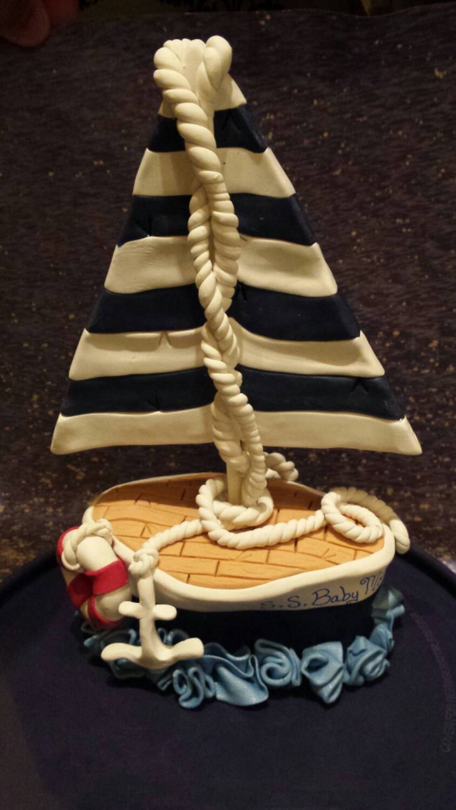Cake Sailboat Topper Cake Topper First Birthday Personalized - Etsy