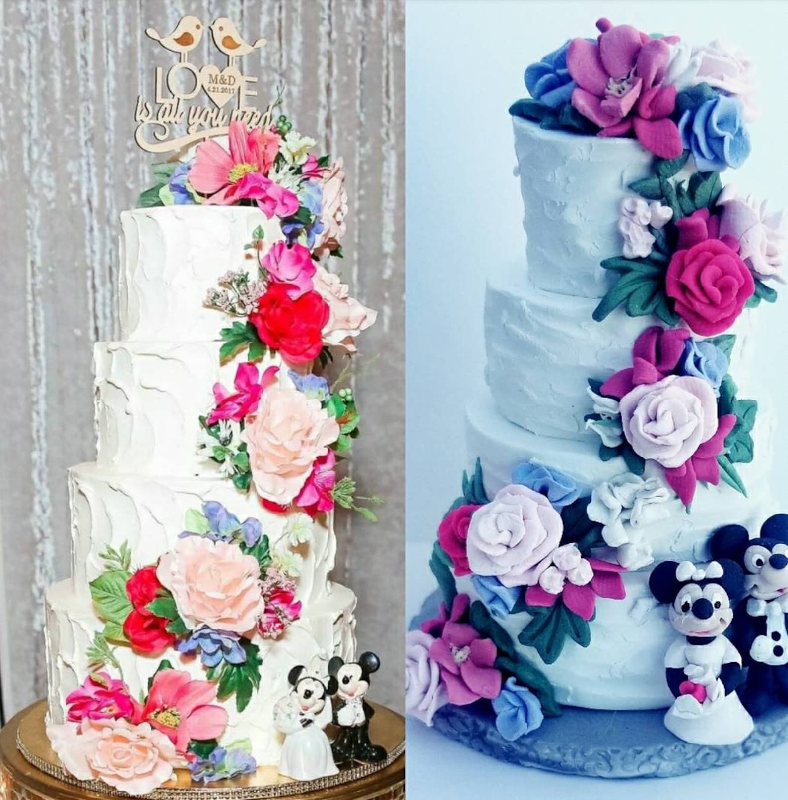 2 Wedding Cake Replica Ornaments Custom Wedding Christmas | Etsy