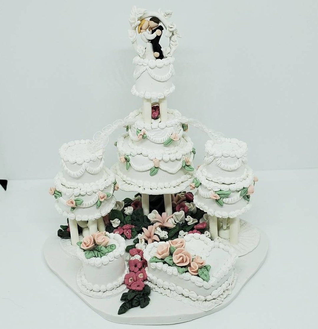 Bridge Cake Replica Wedding Cake Ornament, Wedding Cake Replica ...