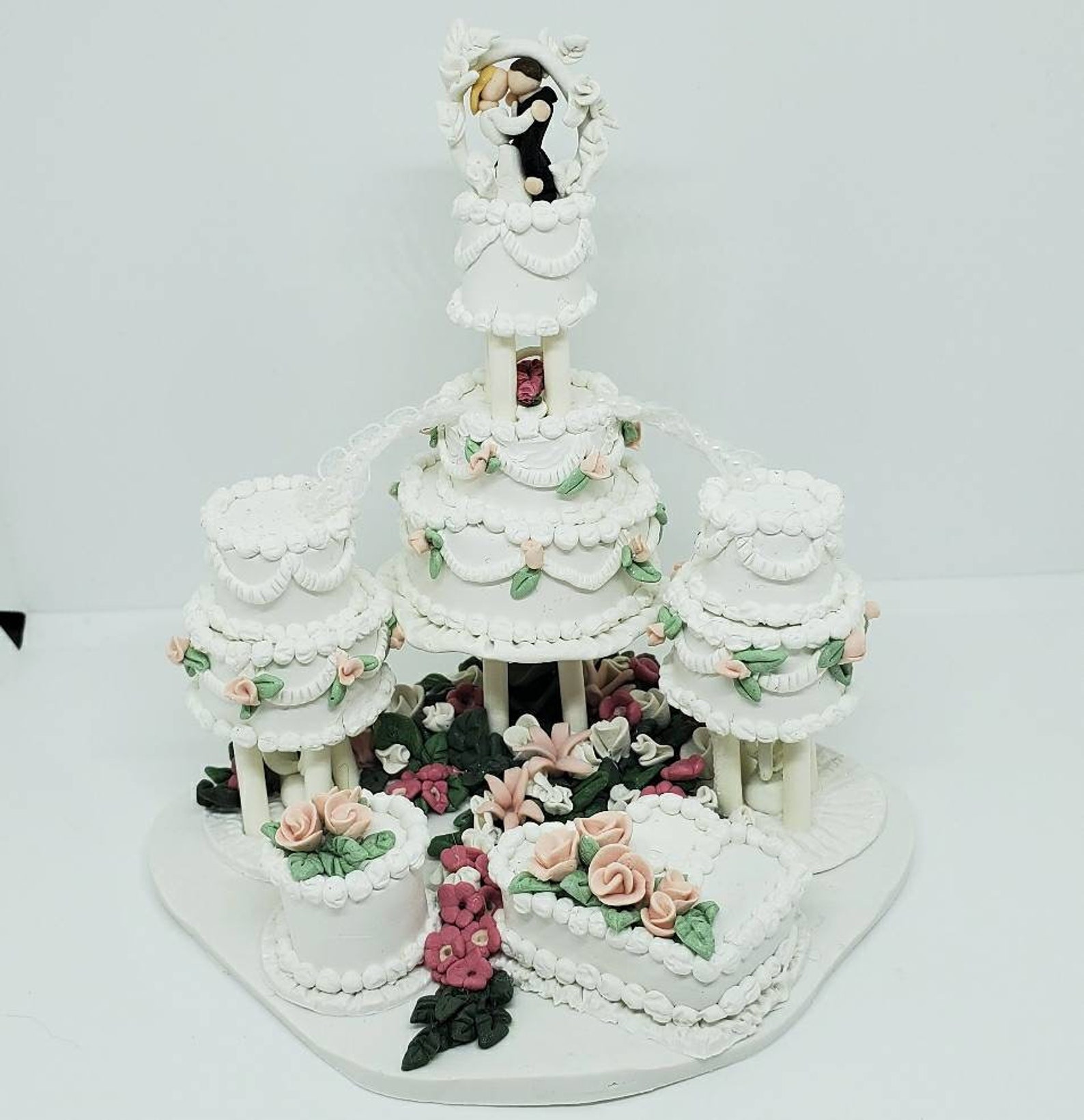 Bridge Cake Replica Wedding Cake Ornament, Wedding Cake Replica ...