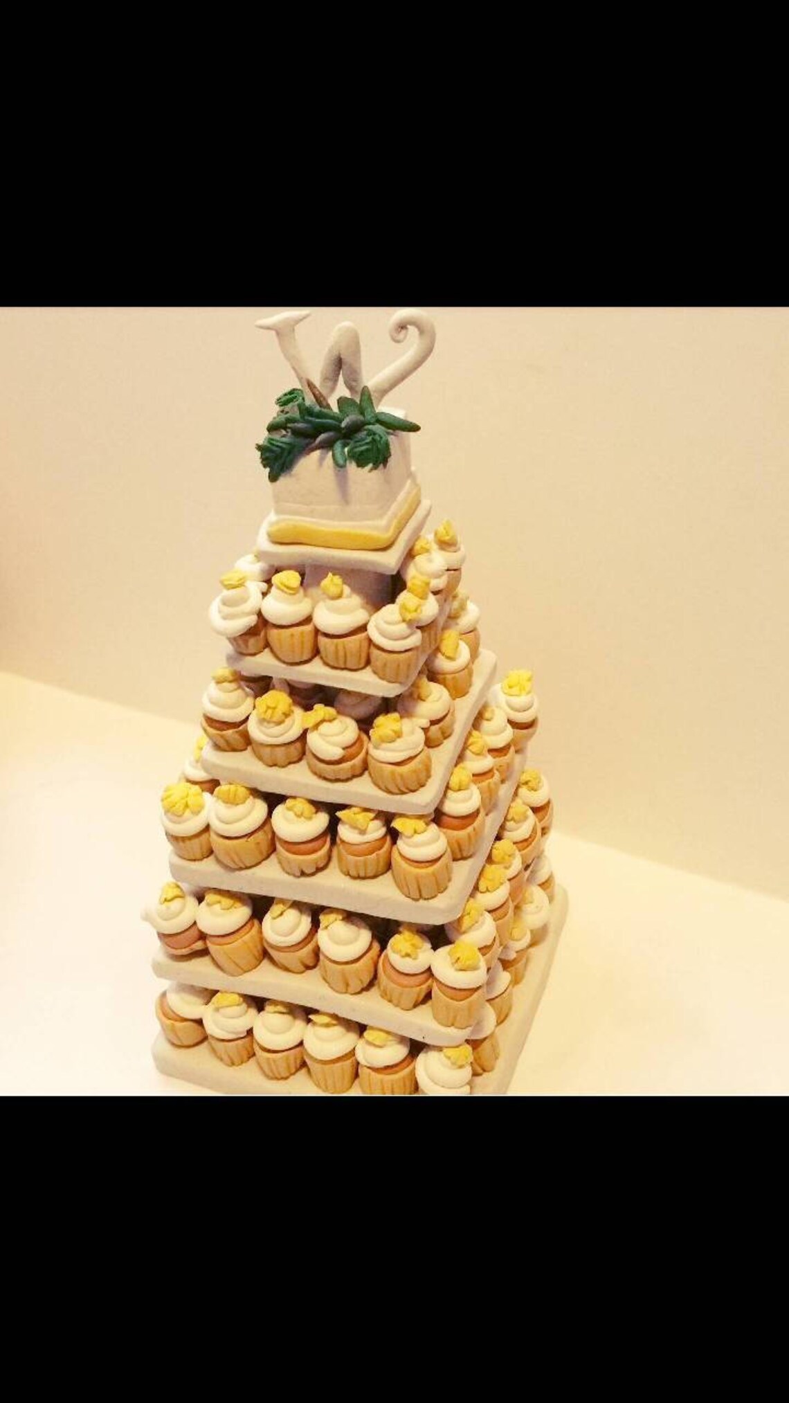 Cupcake Cake Replica Detailed Wedding Cake Ornament Wedding - Etsy