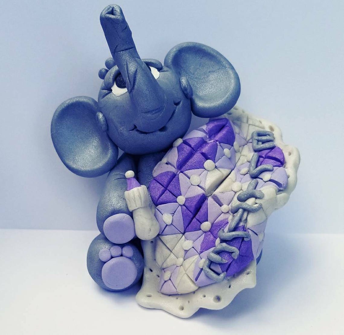 Baby Elephant Cake Topper, Baby Shower Cake Topper, Elephant Baby Cake ...