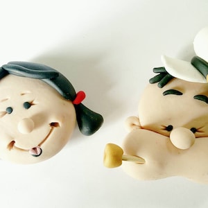 Popeye Christmas Ornament and Olive Oil or Magnets or Mini Cake Topper ...