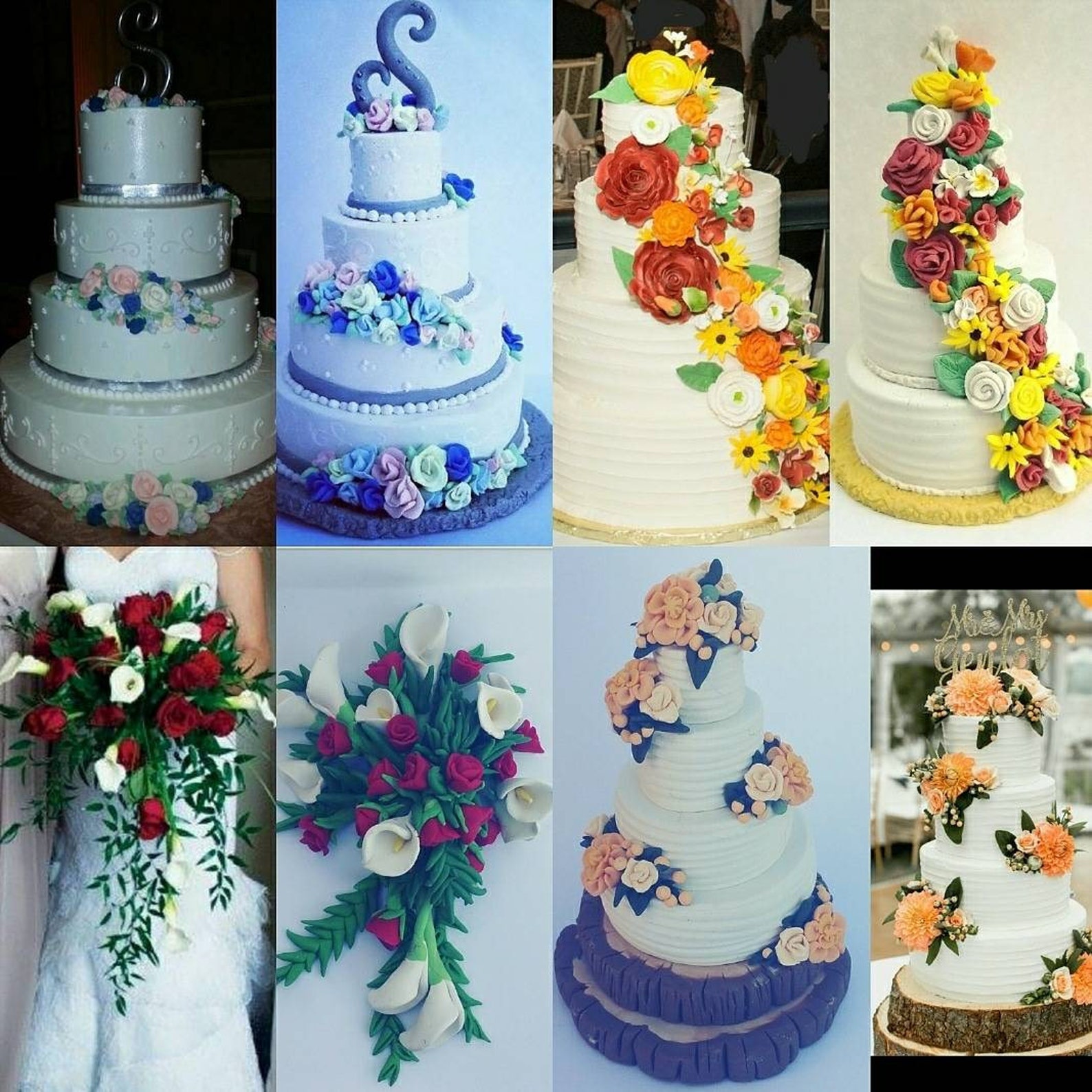 2 Wedding Cake Replica Ornaments Custom Wedding Christmas | Etsy