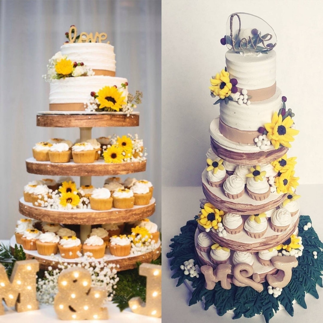 Cupcake Cake Replica Detailed Wedding Cake Ornament, Wedding Cake ...