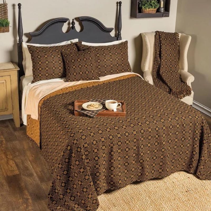 Primitive Coverlet Black - Etsy