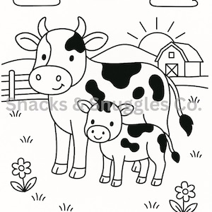 Farm Animals Coloring Pages for Kids – 15 Printable Sheets | Toddler ...