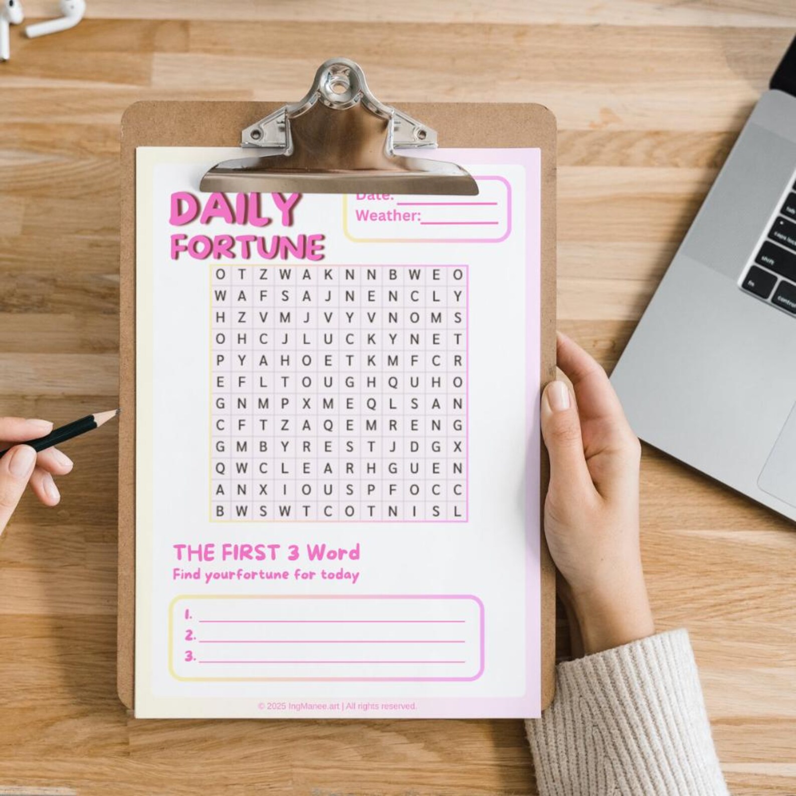 30-day Word Search & Reflection Journal: Daily Mindfulness (PDF ...