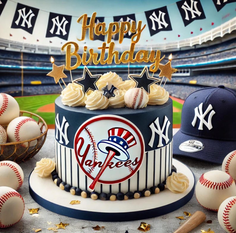Happy Birthday New York Yankees Fan Card - Etsy
