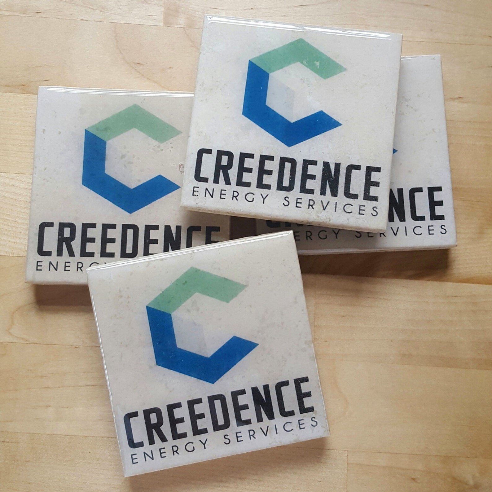 Company Logo Coasters (custom Stone Coasters With Business Logo ...