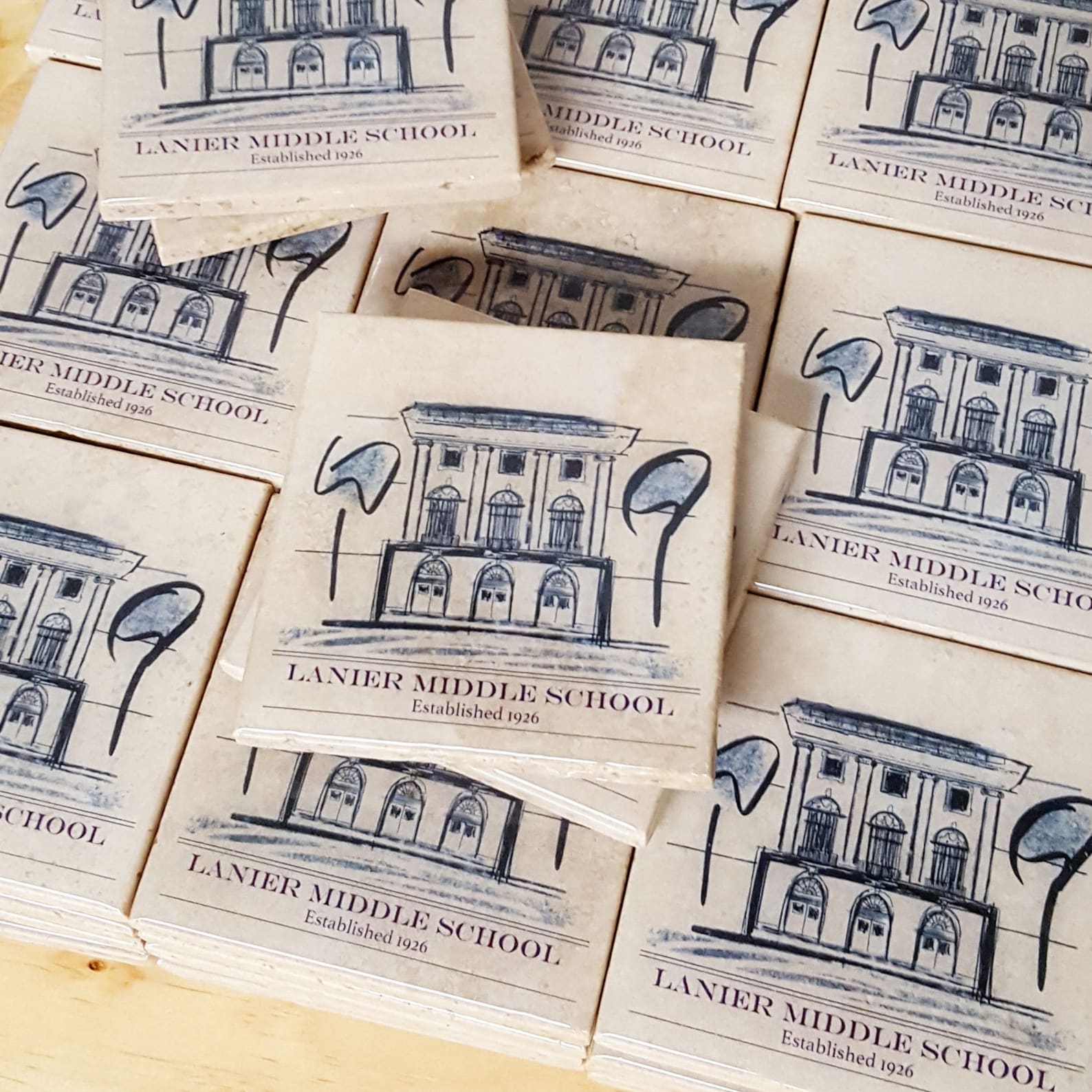 Company Logo Coasters (custom Stone Coasters With Business Logo ...