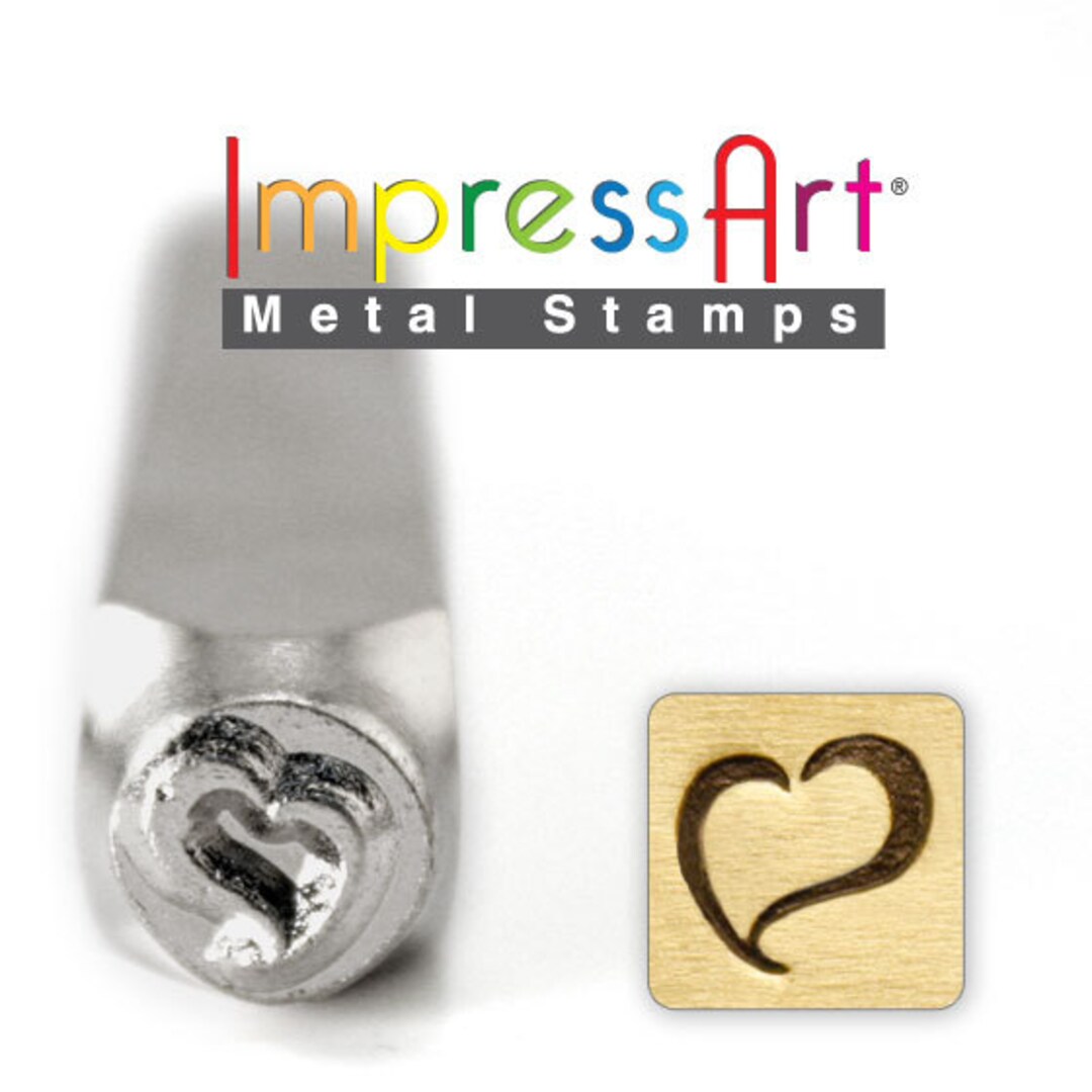 Metal Stamping Heart Stamp Impressart Heart Shaped Stamp for Metal ...