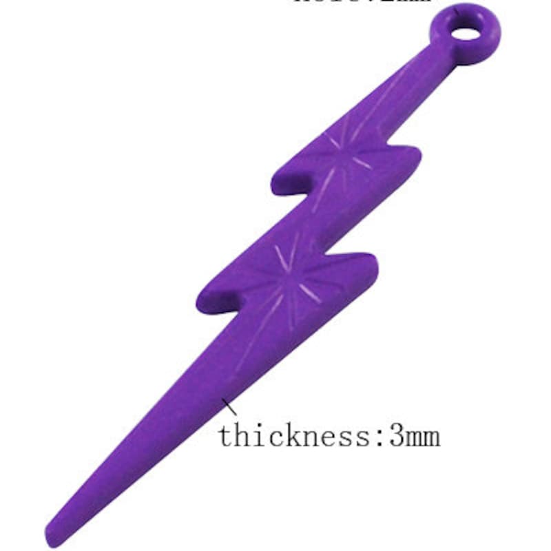 Lightning Charm - Etsy