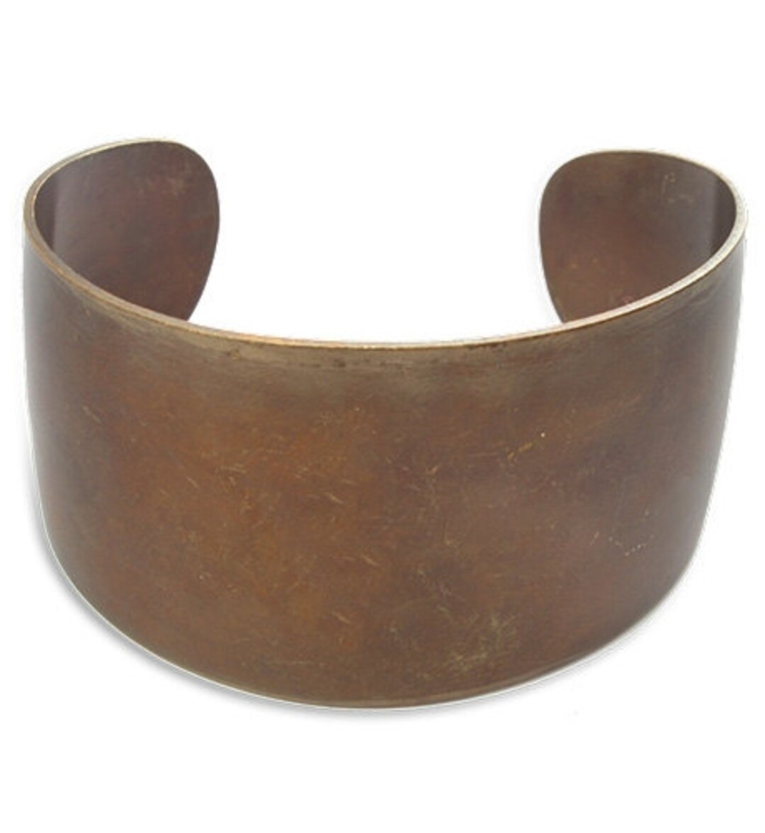 Cuff Bracelet Blank Wide Cuff Bracelet Vintaj Natural Brass Layering ...