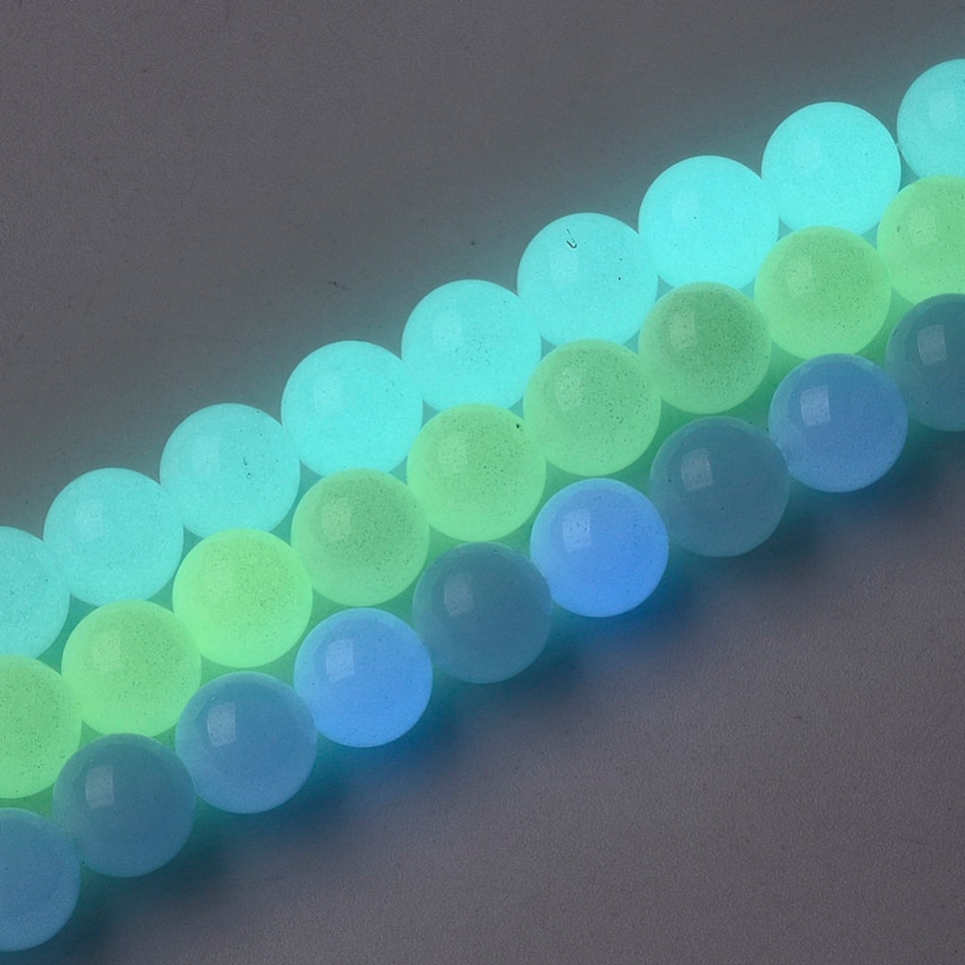 Glow in the Dark Beads Assorted Bead Lot Mixed Jewelry Making Supplies ...