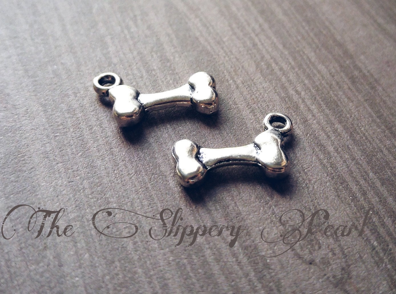 Bone Charms Dog Bone Charms Silver Bone Charms Pet Charms | Etsy