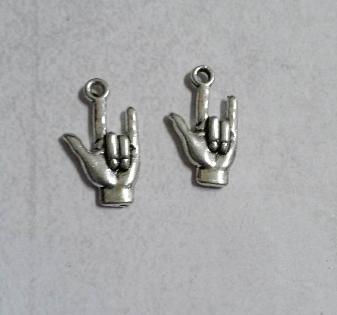 Sign Language Charms Sign Language Pendants I Love You Sign Language ...