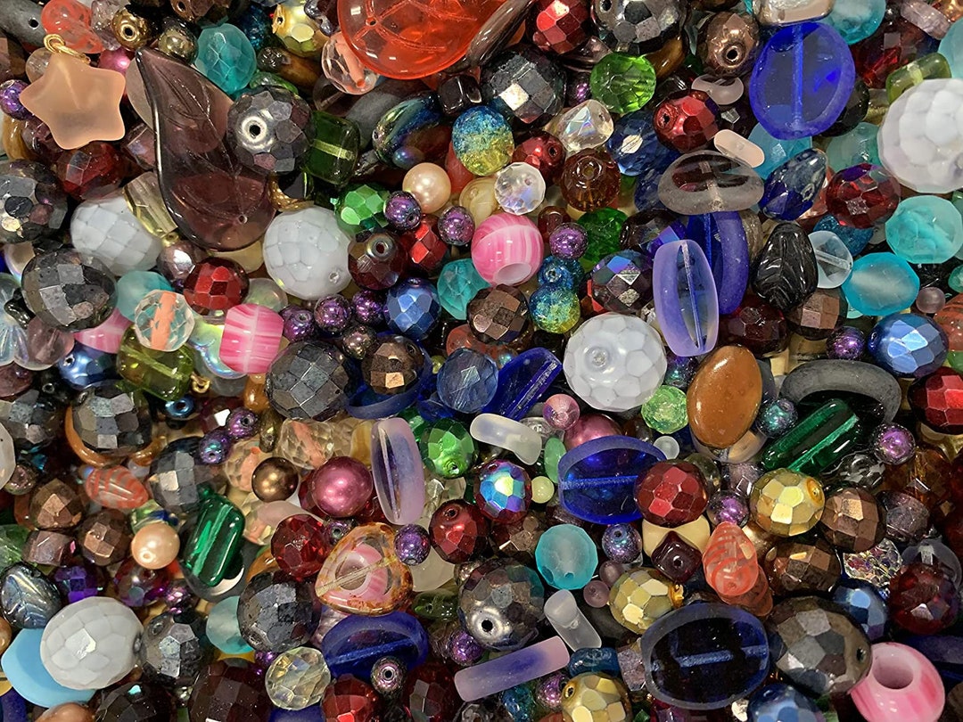 Bulk Glass Beads Mix Assorted Lot Bulk Set Wholesale Jewelry Supplies ...