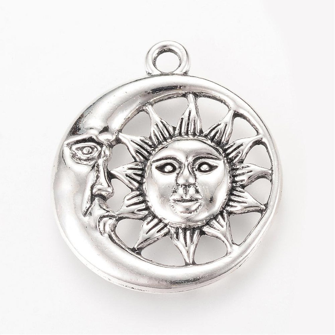 Sun Charms Sunshine Charm Silver Sun Charms Celestial Charms | Etsy