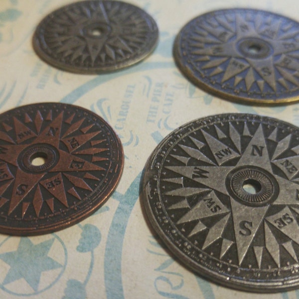 Compass Coin - Etsy