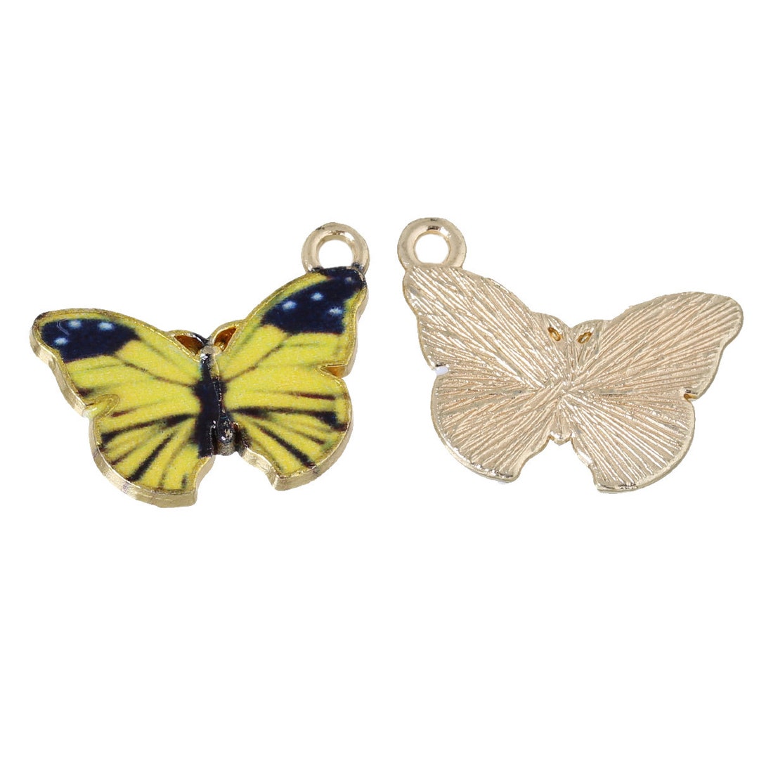 Butterfly Charms Enamel Charms Butterfly Pendants Swallowtail Charms ...