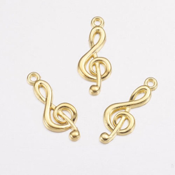 Gold Music Note - Etsy