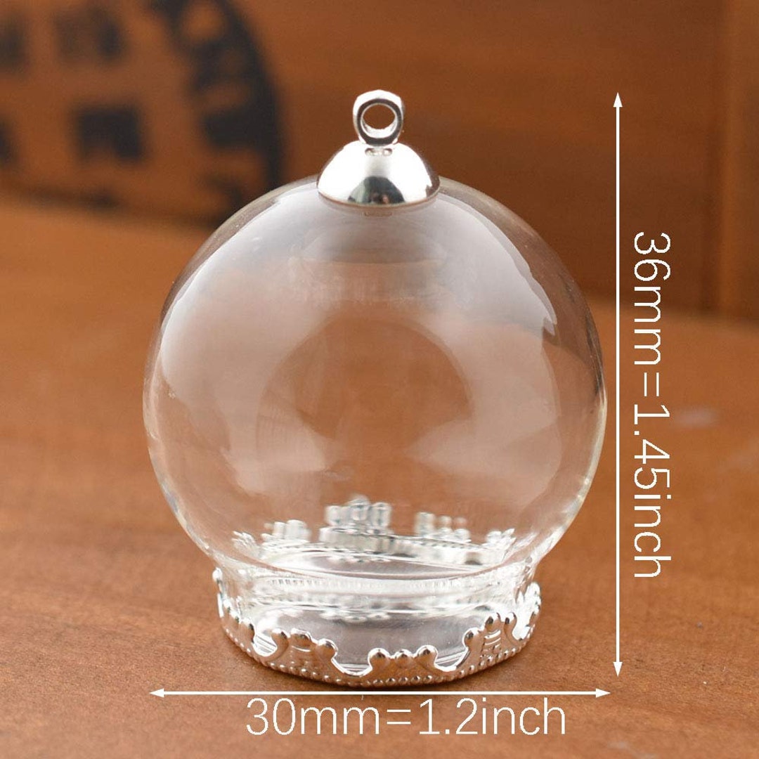 Empty Glass Ball Charms Glass Ball Pendants Glass Globe Pendants ...