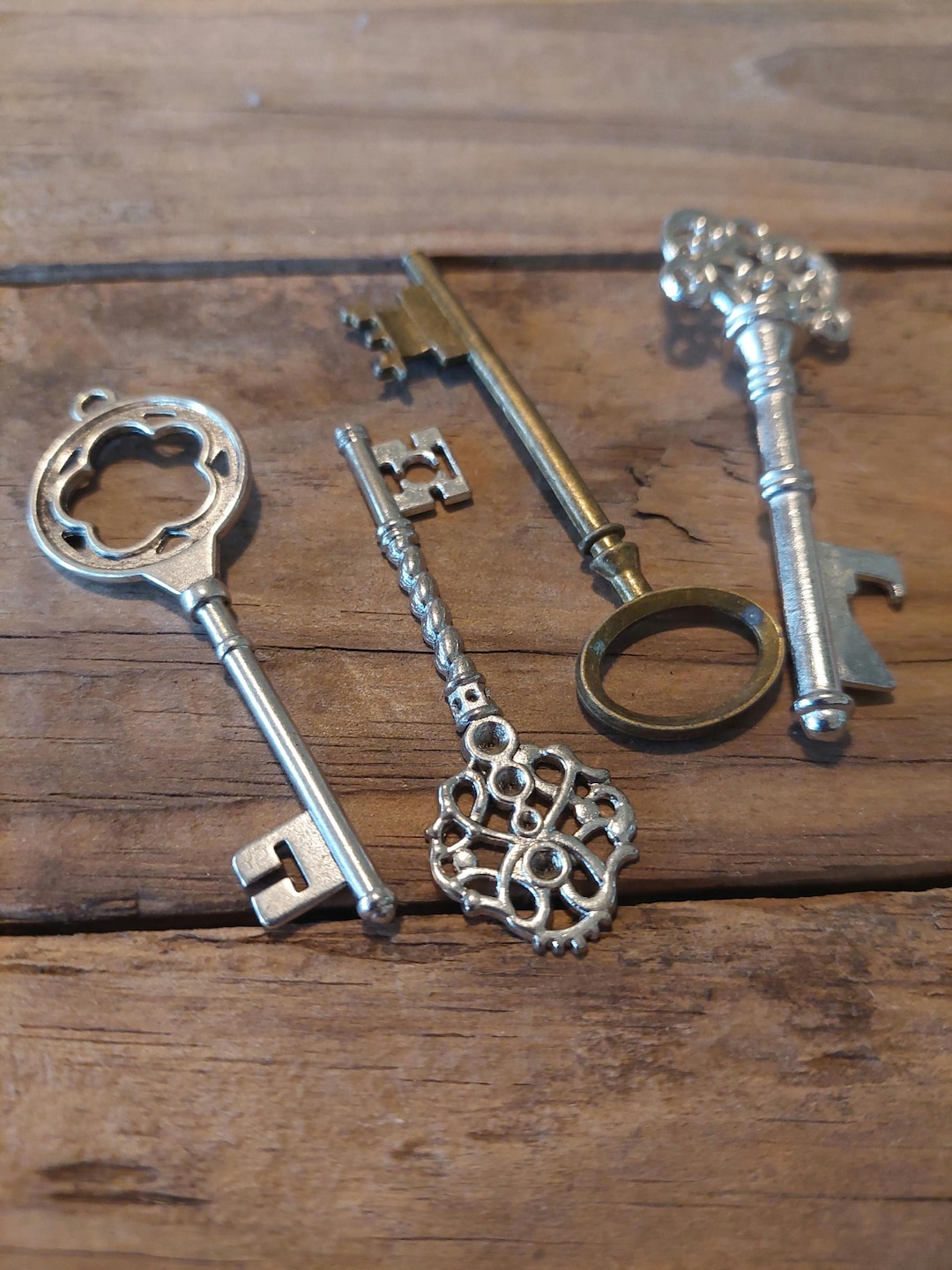 Big Keys Large Skeleton Keys Antiqued Silver Skeleton Key Lot Assorted ...