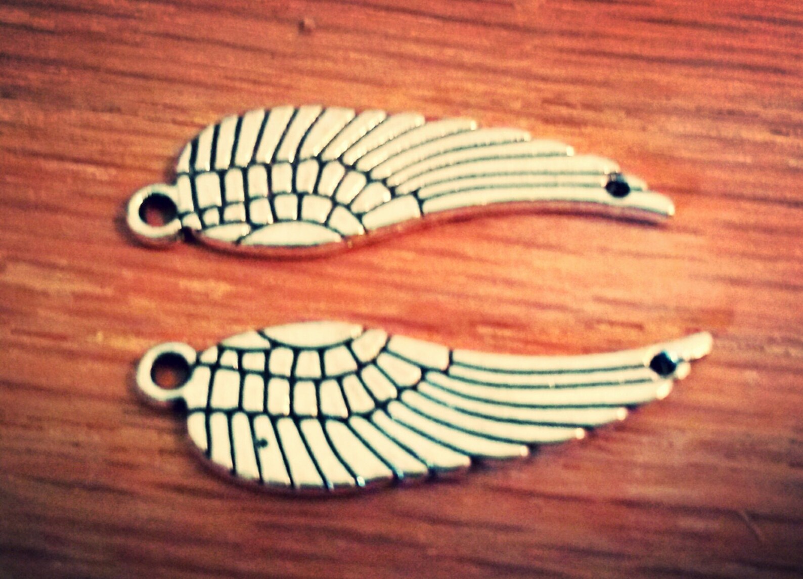 Angel Wing Connectors Charms Angel Wing Pendants Antiqued Silver Wings ...
