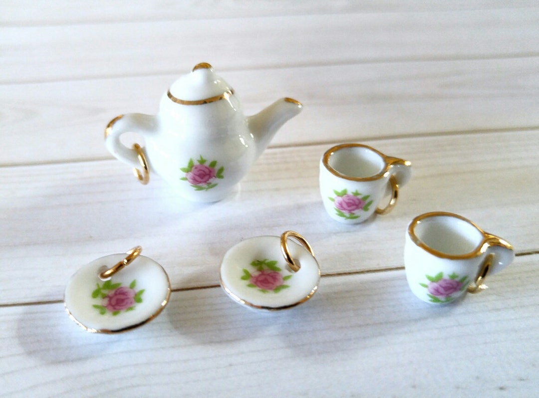 Tea Charms Tea Time Charms Teapot Charm Teacup Charms Tea Set Vintage ...
