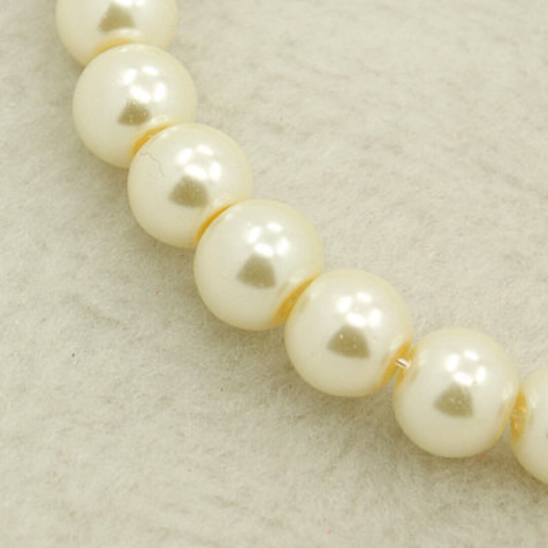 Ivory Glass Pearls 4mm Ivory Pearls Bulk Beads 4mm Beads 4mm Glass ...