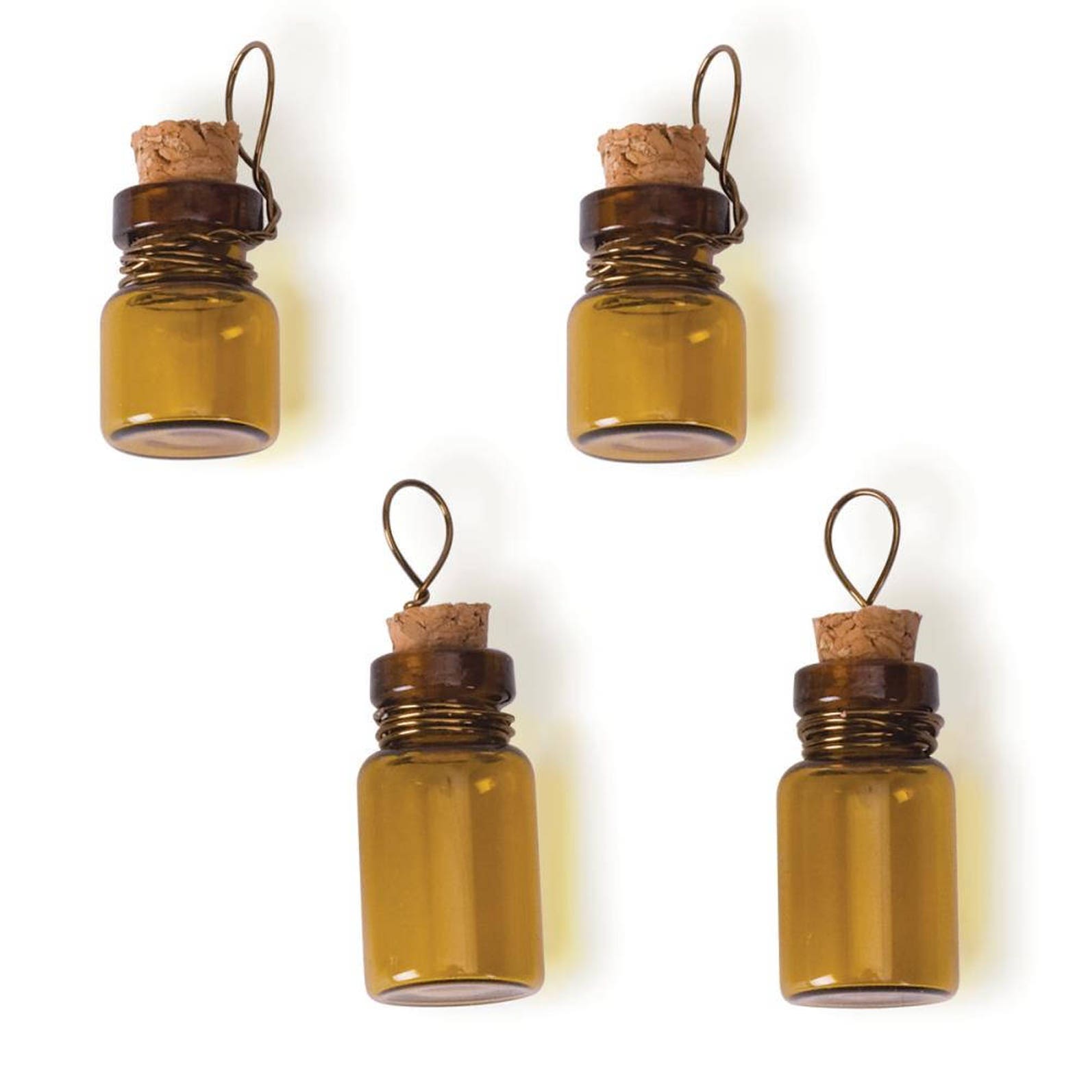 Glass Vials Brown Glass Vials Corked Vials Brown Bottles Glass Vial ...