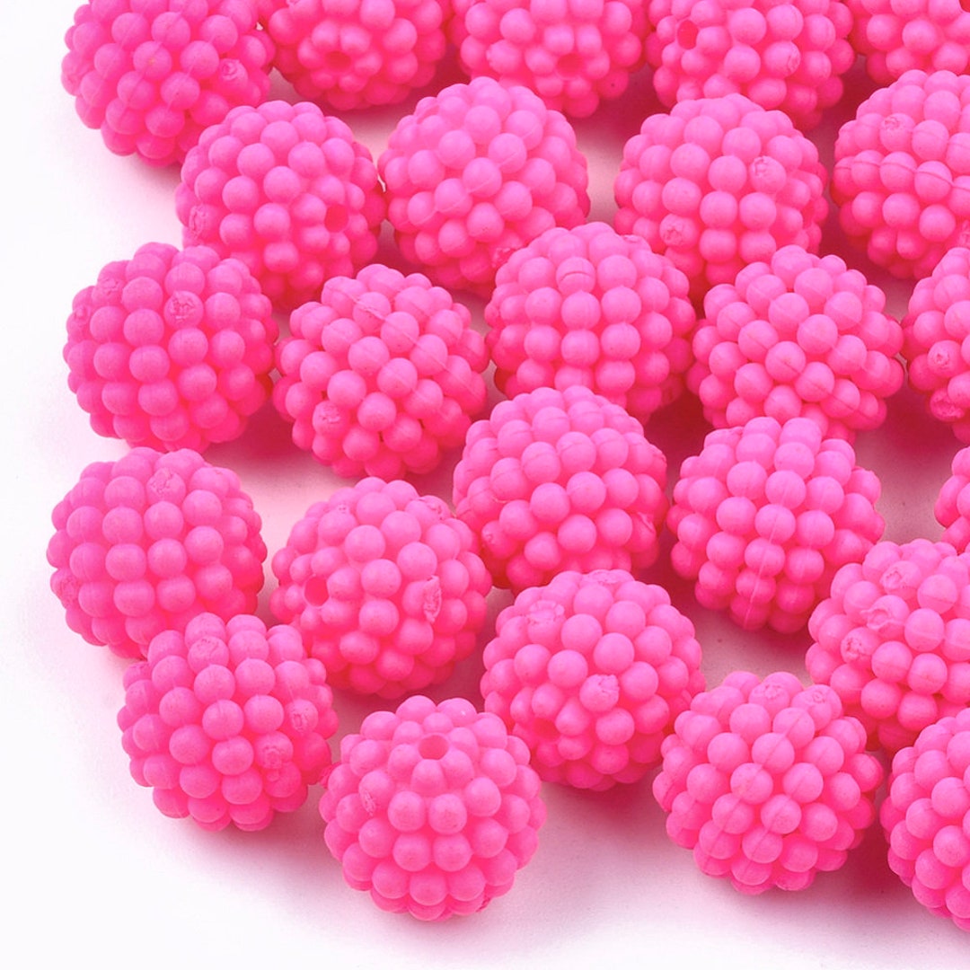 Berry Beads Bumpy Beads Rubber Beads Acrylic Beads Assorted Beads ...