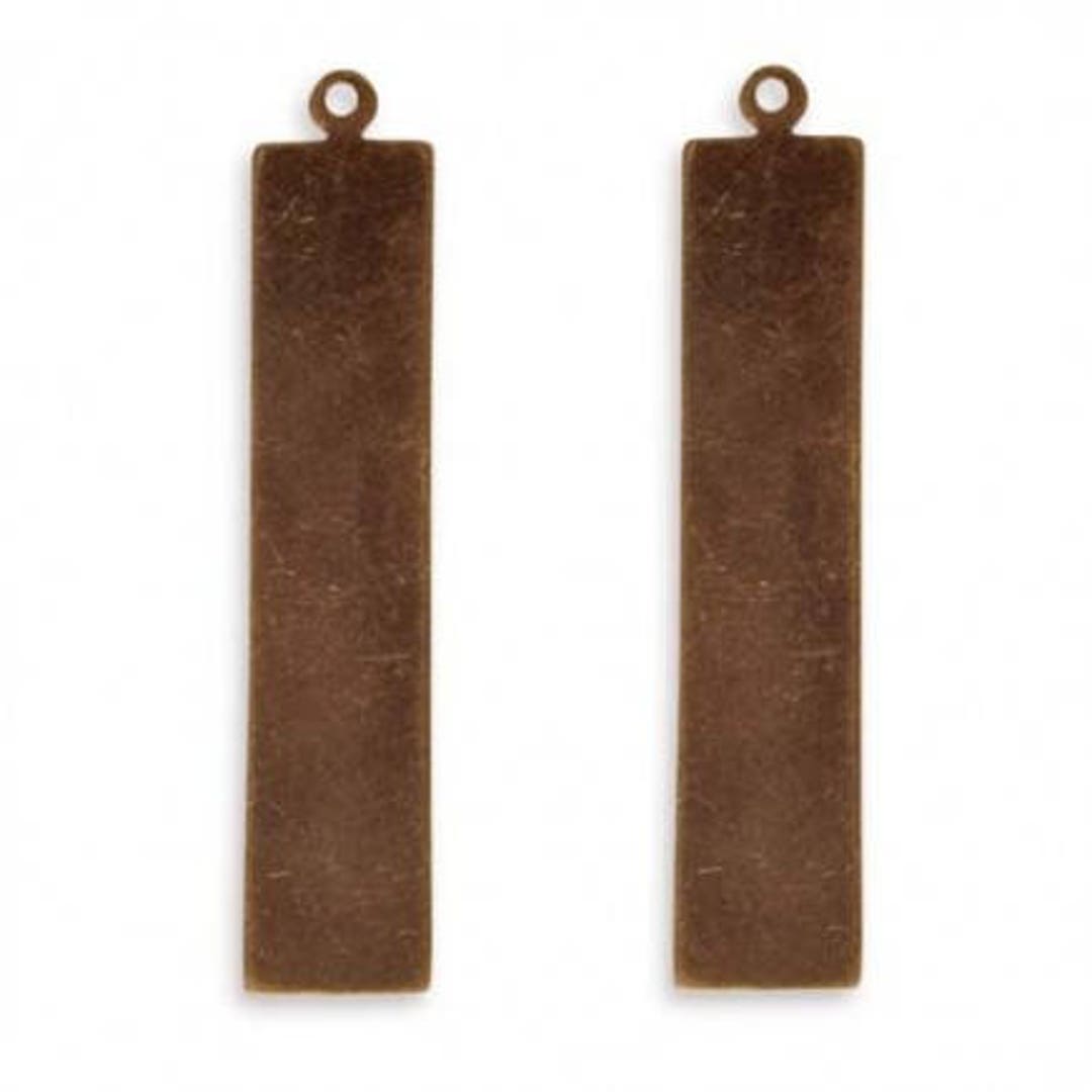 Metal Stamping Blanks Antiqued Bronze Natural Brass Blank Charms ...