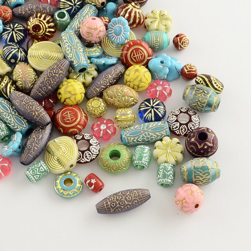 Acrylic Beads - Etsy