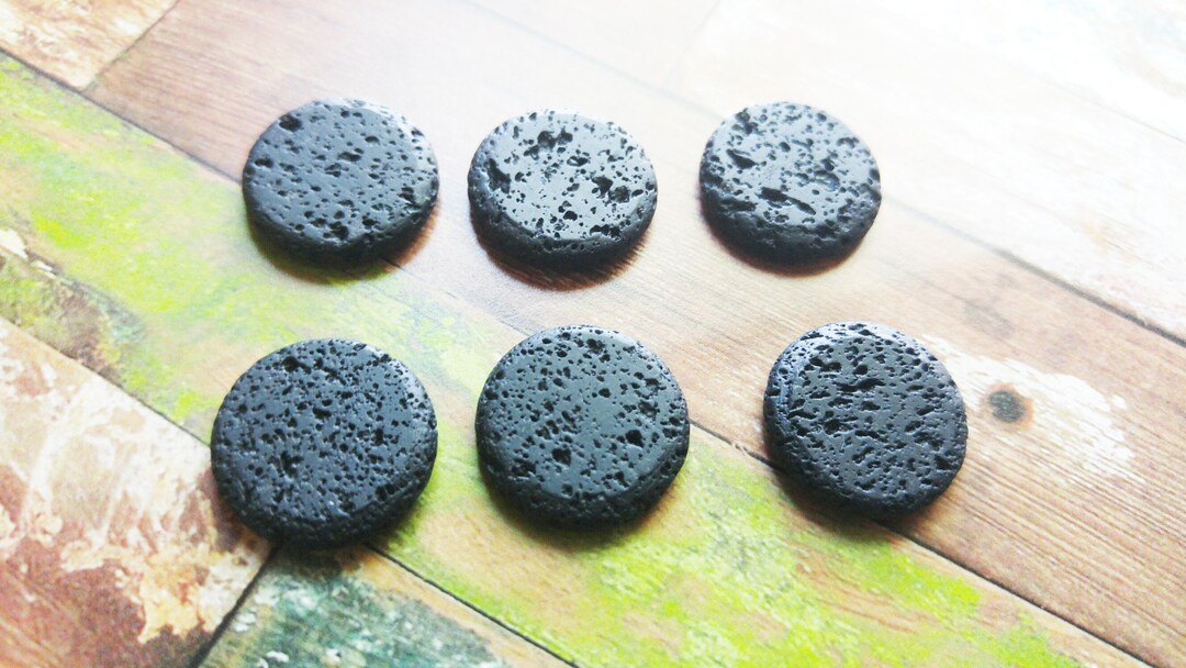 Lava Stone Discs Diffuser Discs Flat Lava Stone Cabochons Diffuser ...