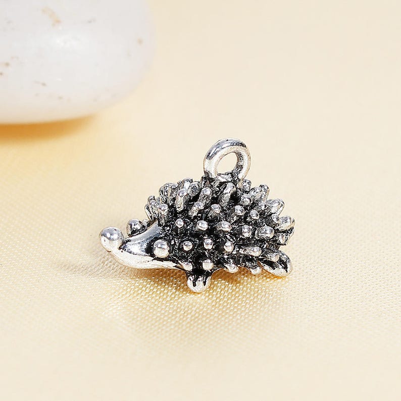 Hedgehog Charm Hedgehog Pendant Silver Hedgehog Charm Hedge Hog Charm ...