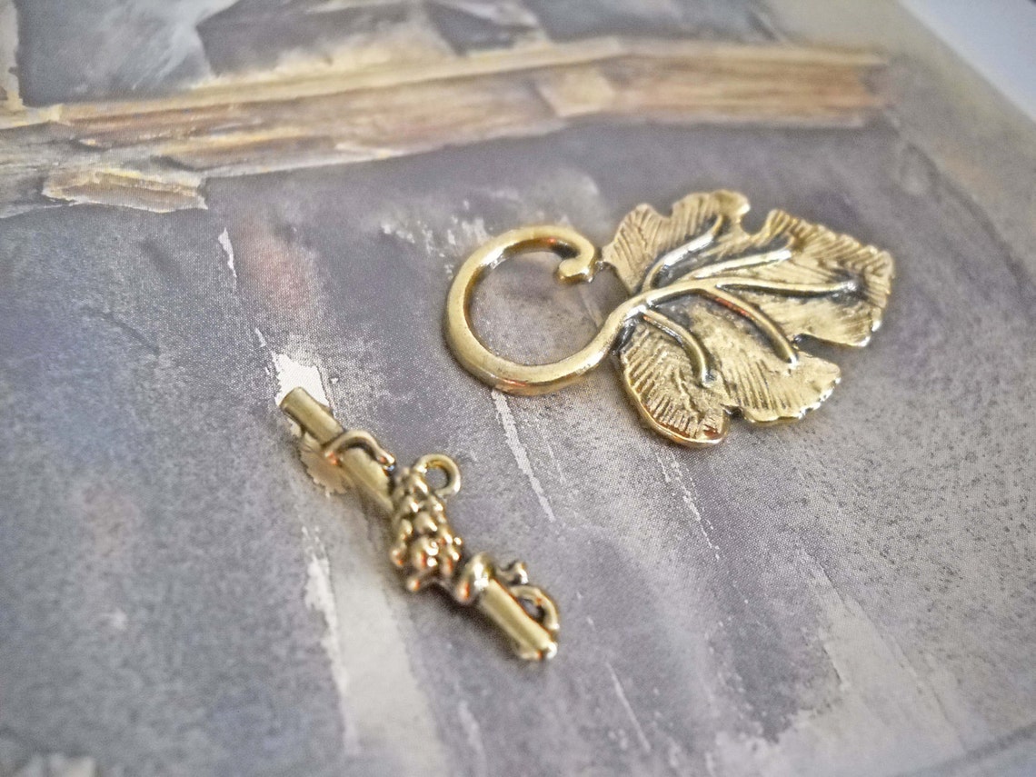 Leaf Toggle Clasps Gold Toggle Clasps Large Toggle Clasps - Etsy