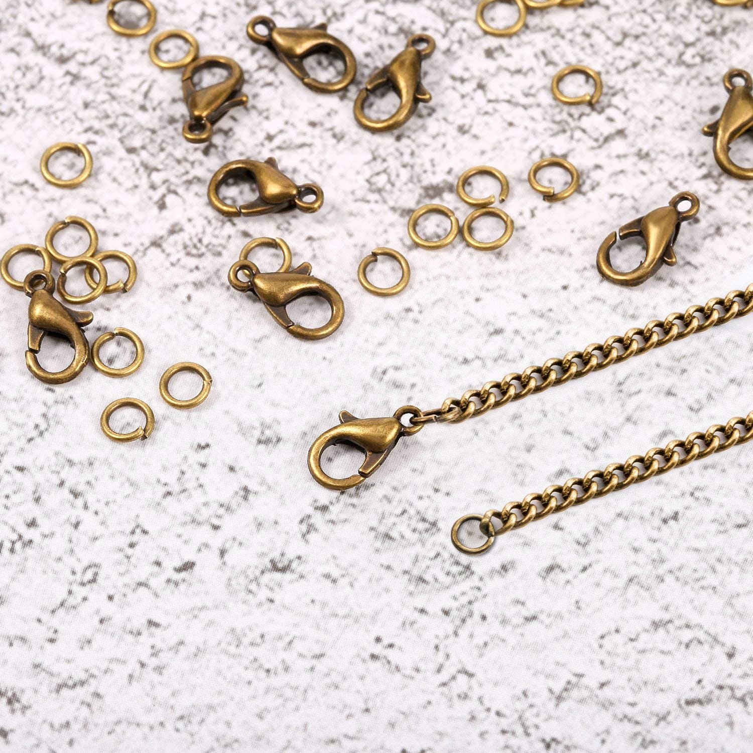 Bronze Chain BULK Chain Curb Chain Necklace Kit Bronze Curb | Etsy